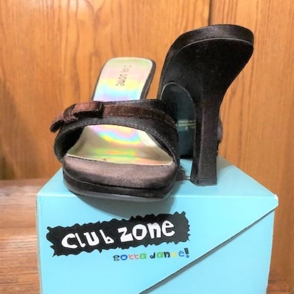 Club Zone | Shoes | Vintage Brown Satin Mules | Poshmark